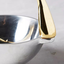 Silver Nut Bowl | Wishbone Nut Dish Silver/Gold – Nima Oberoi Lunares